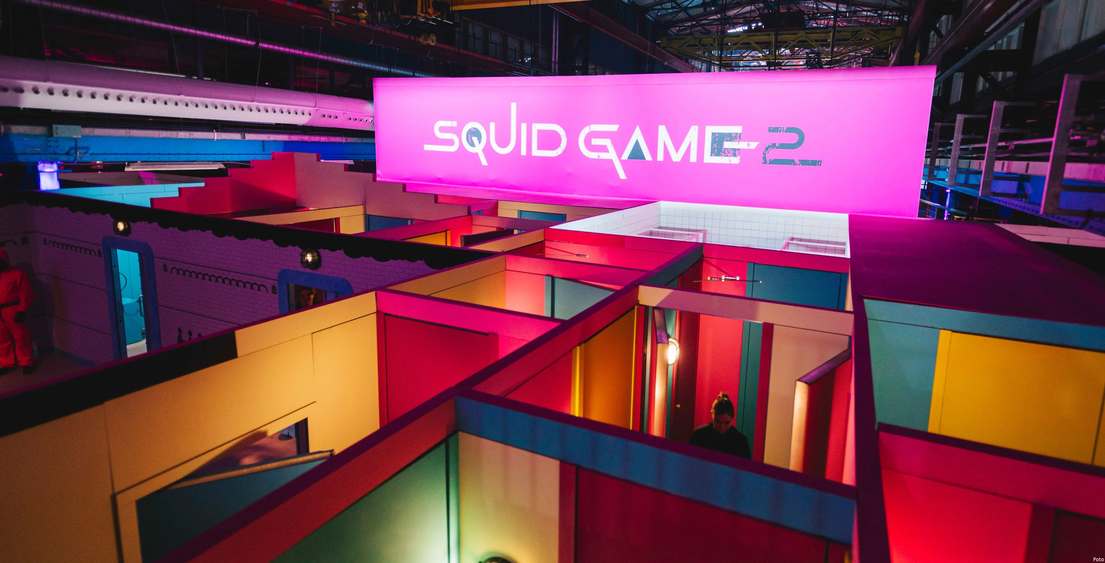 Dit was het gruwelijke Squid Game Maze in Amsterdam